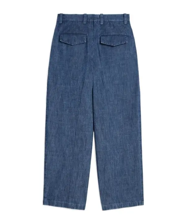 JIL SANDER Chambray Tapered Trousers