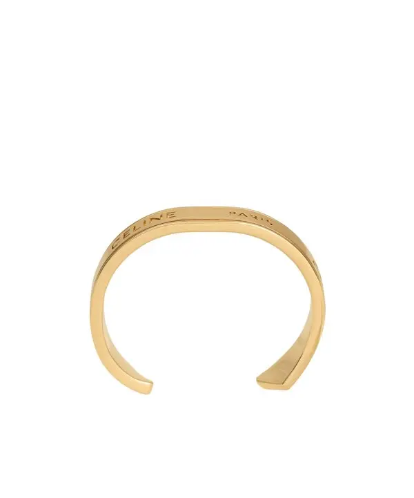 Celine Ribbon Small Cuff In Brass - Gold