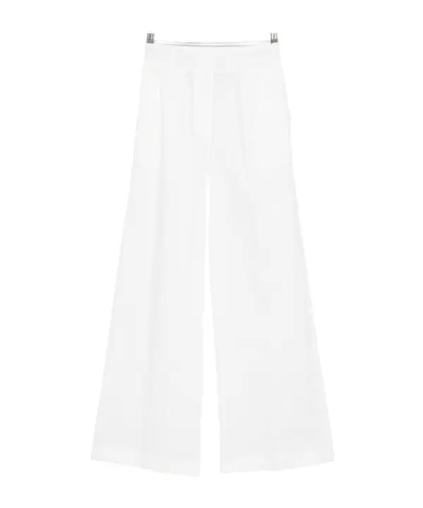 FORTE_FORTE Elasticated-waistband Trousers - White