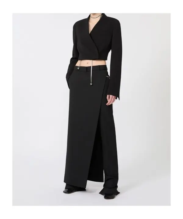 Sportmax Asymmetric Panel Trousers