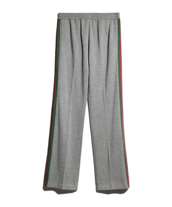 Gucci Cashmere Jersey Sportswear Pants - Gray