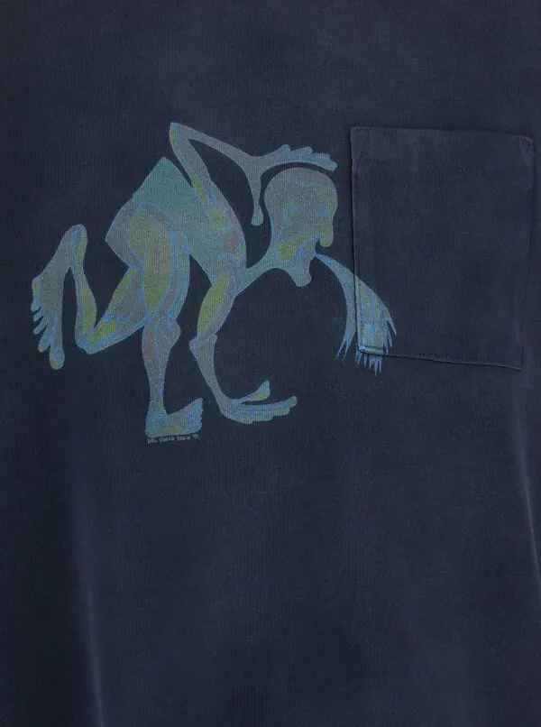 ERL Graphic Pocket T-shirt - Blue