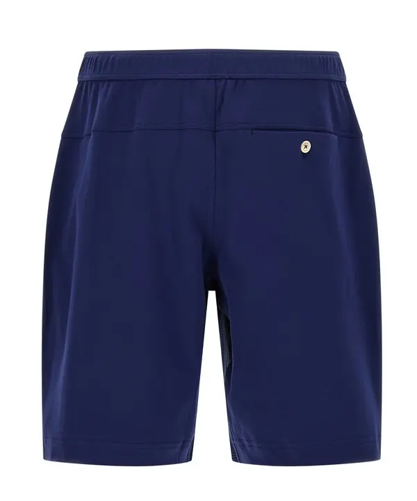 Brunello Cucinelli Logo Printed Interlock Shorts - Blue