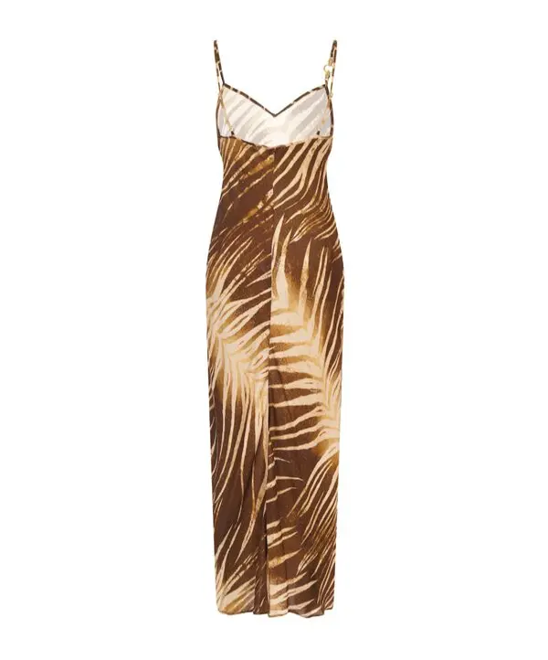 Just Cavalli Tropical Print Maxi Dress