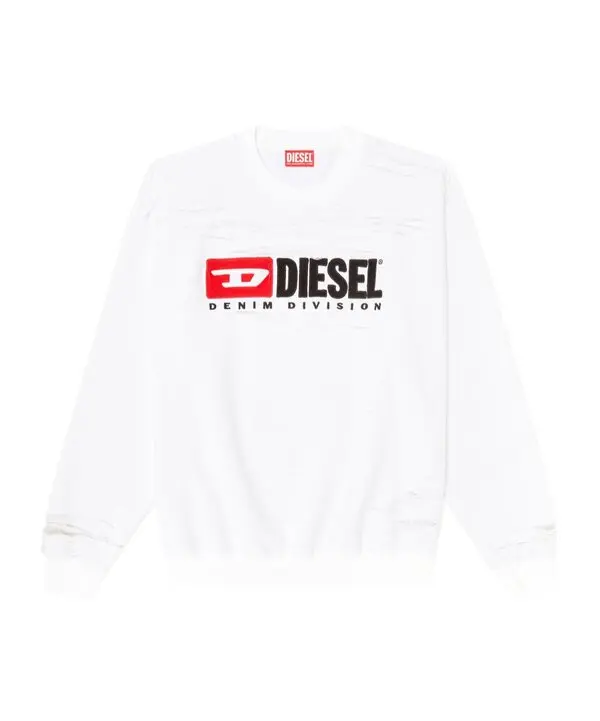 DIESEL® Logo Detail Sweatshirt - White