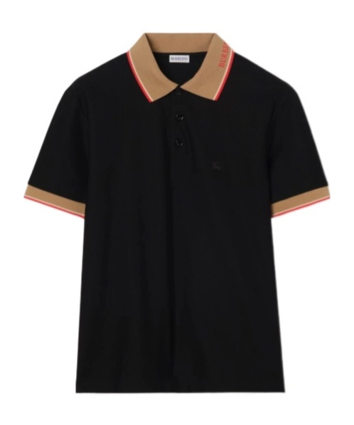 Burberry Logo Collar Short Sleeved Polo Shirt