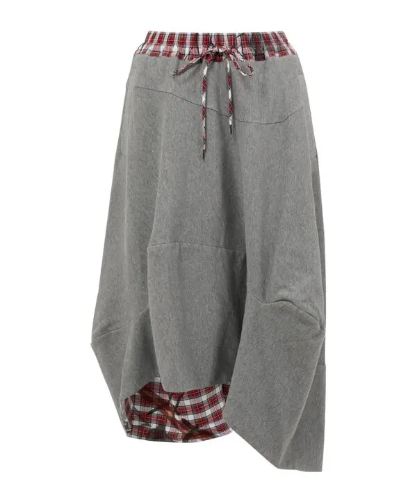 VIVIENNE WESTWOOD Elastic Waistband Midi Skirt - Grey