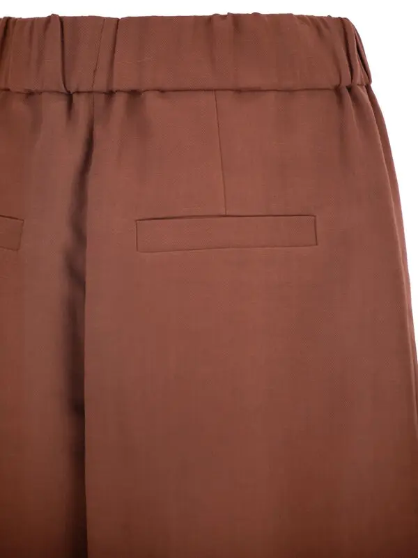 Brunello Cucinelli Fluid Twill Baggy Shorts - Brown