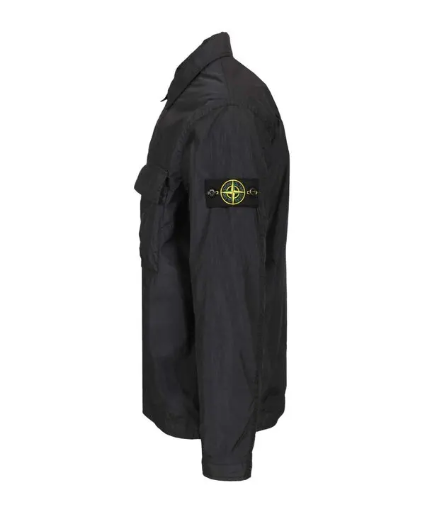 Stone Island Long Sleeve Buttoned Shirt With Pocket Detail
