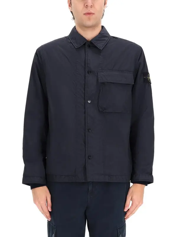 Stone Island Long Sleeve Buttoned Shirt With Pocket Detail