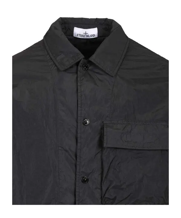 Stone Island Long Sleeve Buttoned Shirt With Pocket Detail