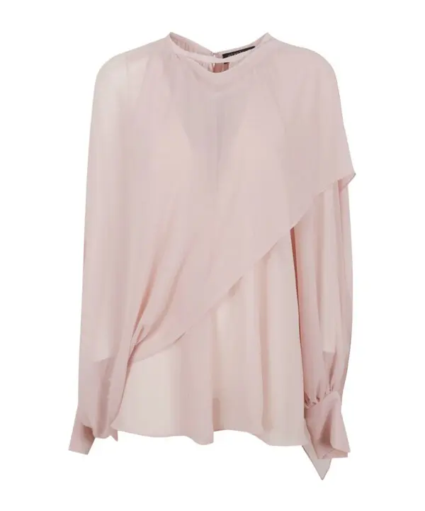 GIANLUCA CAPANNOLO Draped Long Sleeve Blouse