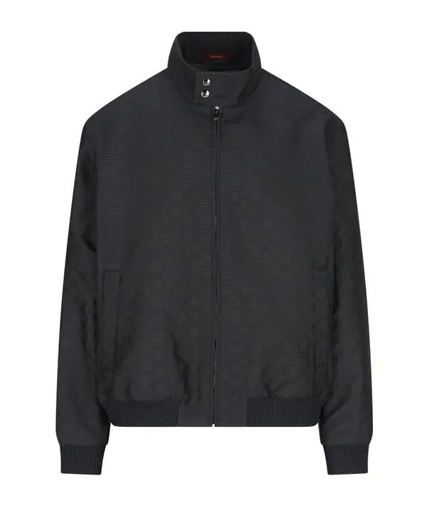 Gucci Gg Ripstop Zip Jacket - Dark Blue