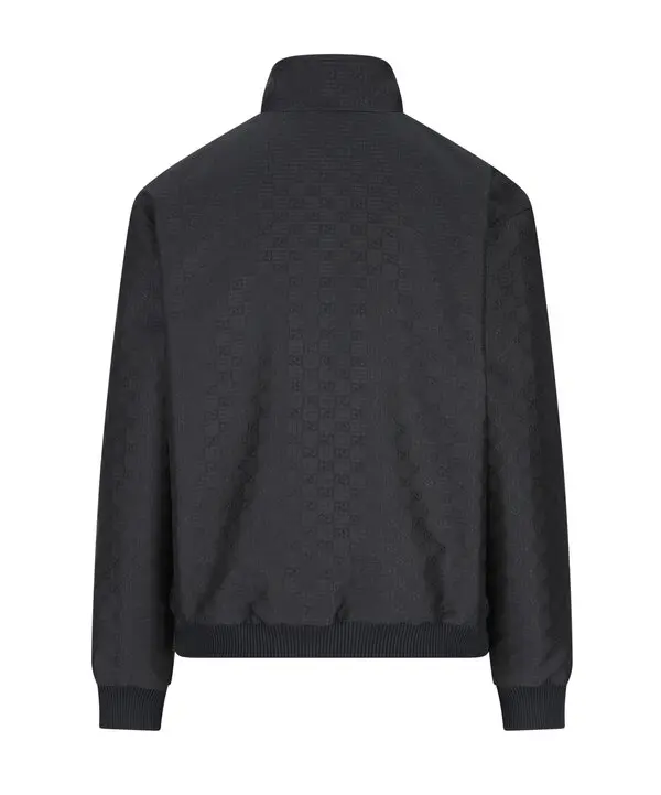 Gucci Gg Ripstop Zip Jacket - Dark Blue