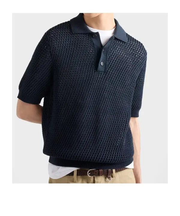 Prada Knitted Polo Shirt
