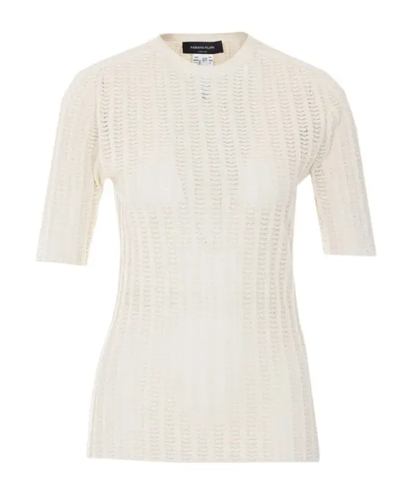 Fabiana Filippi Knitted Jumper With Short Sleeves