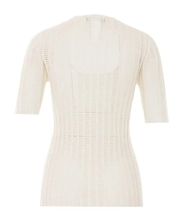 Fabiana Filippi Knitted Jumper With Short Sleeves