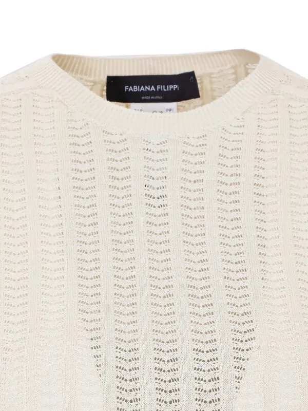 Fabiana Filippi Knitted Jumper With Short Sleeves