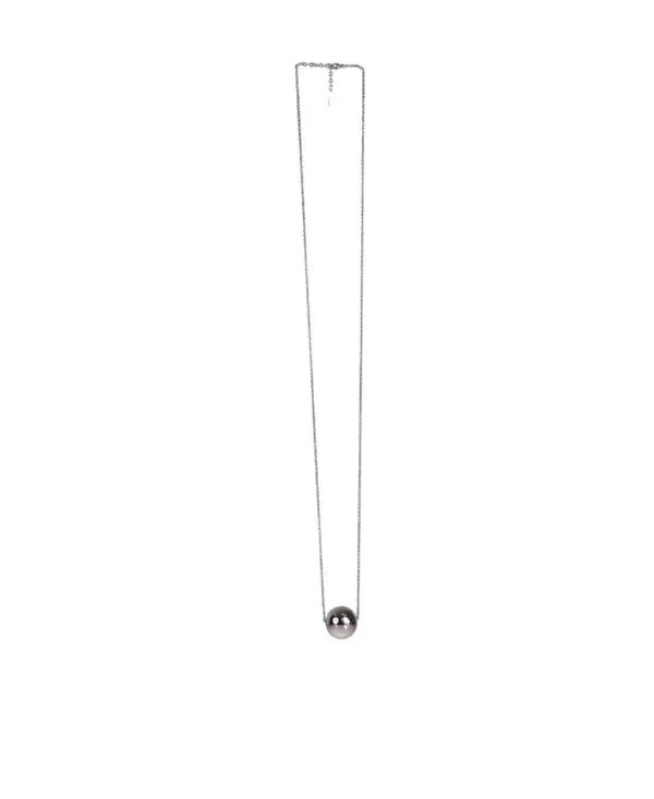 Saint Laurent Spherical Metal Necklace - Gray