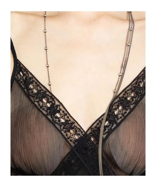 ANN DEMEULEMEESTER Lace Trimmed Camisole