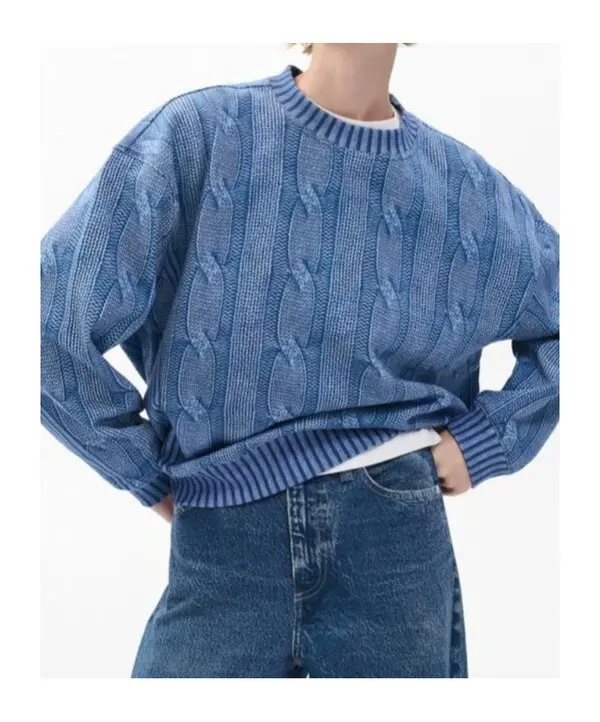 RAG  BONE Rag & Bone Miramar Cable-effect Sweatshirt
