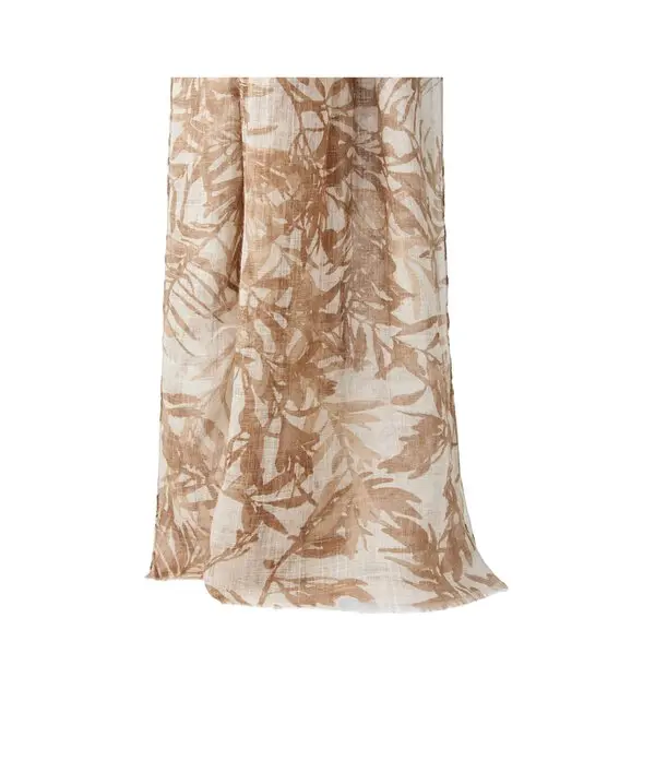 Brunello Cucinelli Floral-print Scarf - Brown