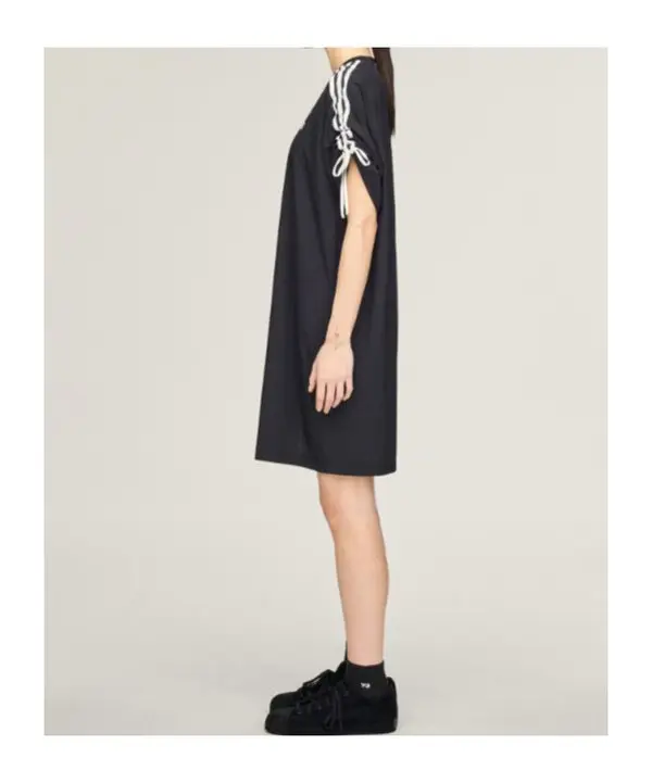Y3 Cinch 3-stripes Oversized T-shirt Dress