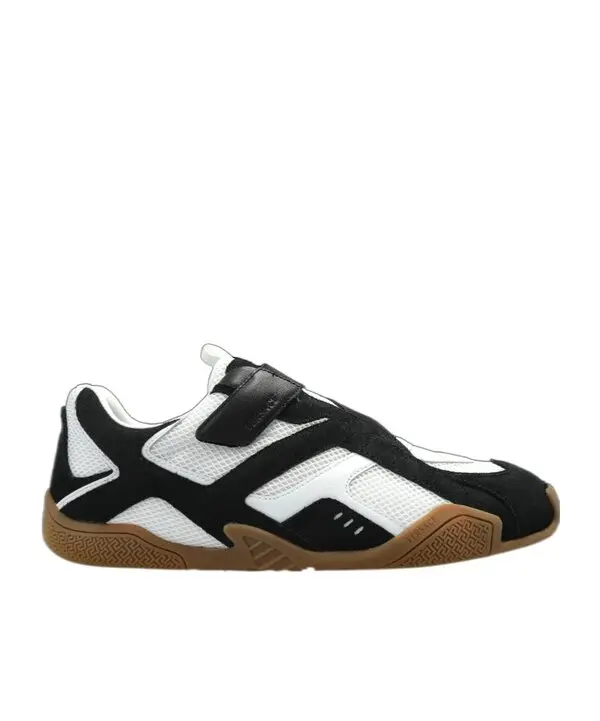 Versace Crossover Strap Panel Sneakers - Blackwhite