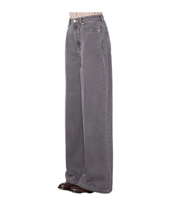 Officine Générale Wide-leg High-waisted Jeans