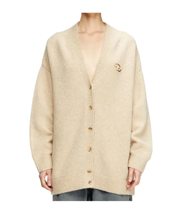 DIESEL® M-areela Oval D Logo Cardigan