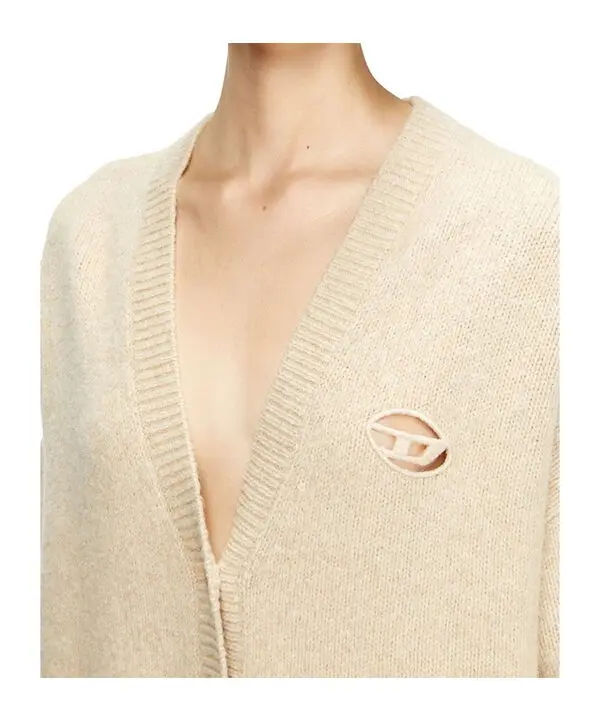 DIESEL® M-areela Oval D Logo Cardigan