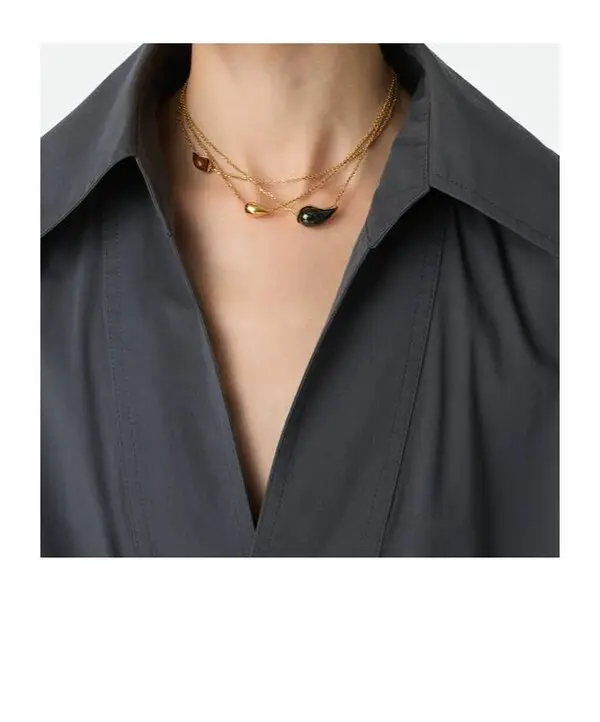 Bottega Veneta Drop Pendant Necklace