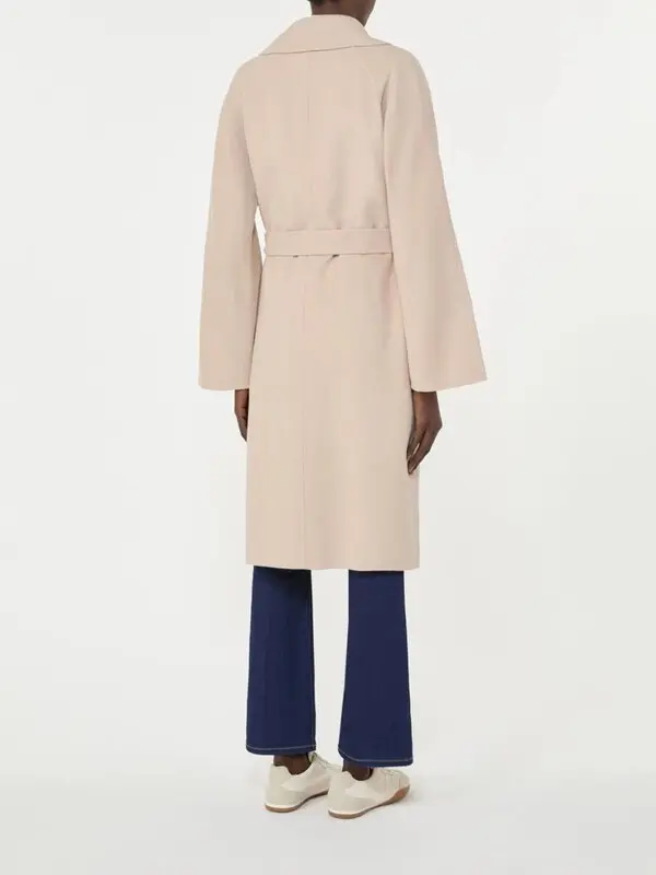 Max Mara Belted Coat - Sand-colored