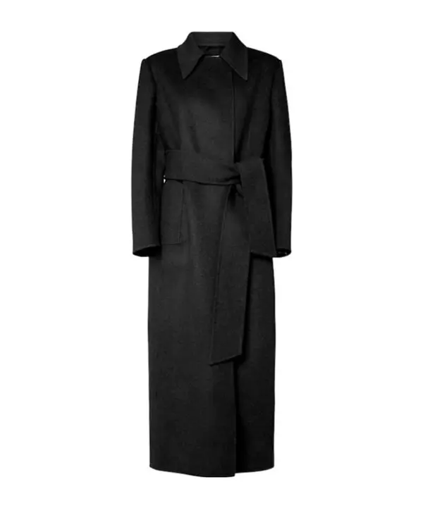 Khaite Lea Wool Belted Long Coat