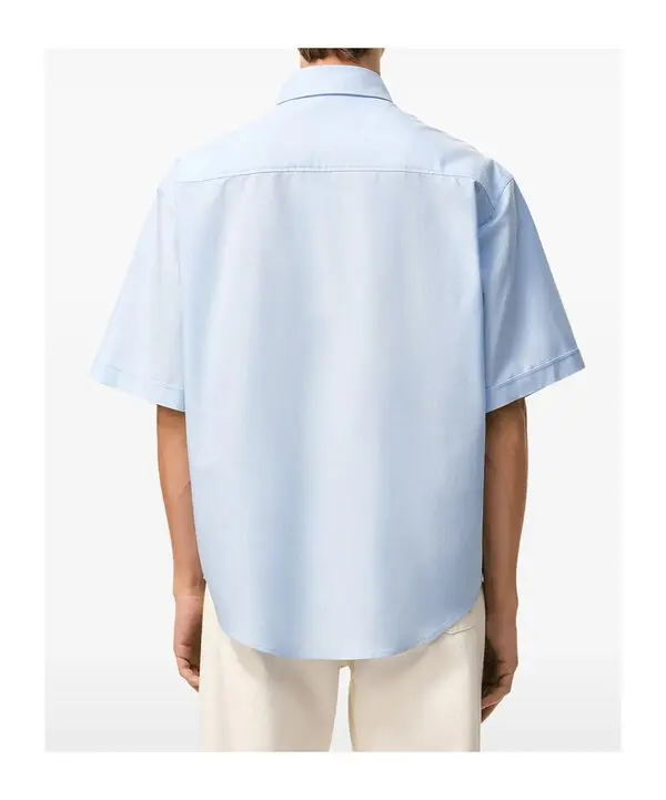 Ami Short-sleeved Curved Hem Shirt