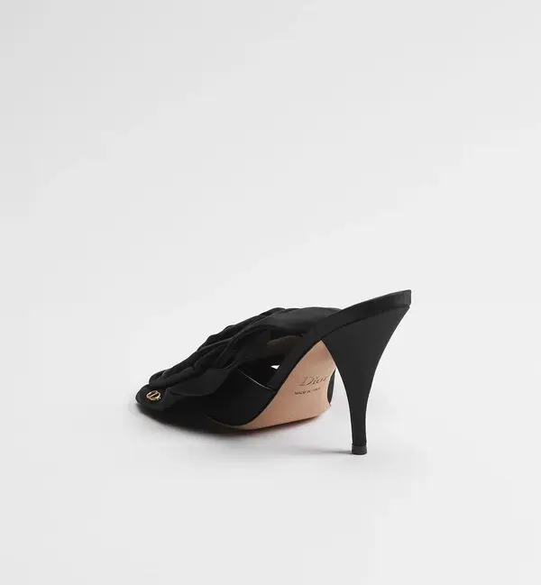 Dior Aurore Heeled Sandal With Floral Embellishment