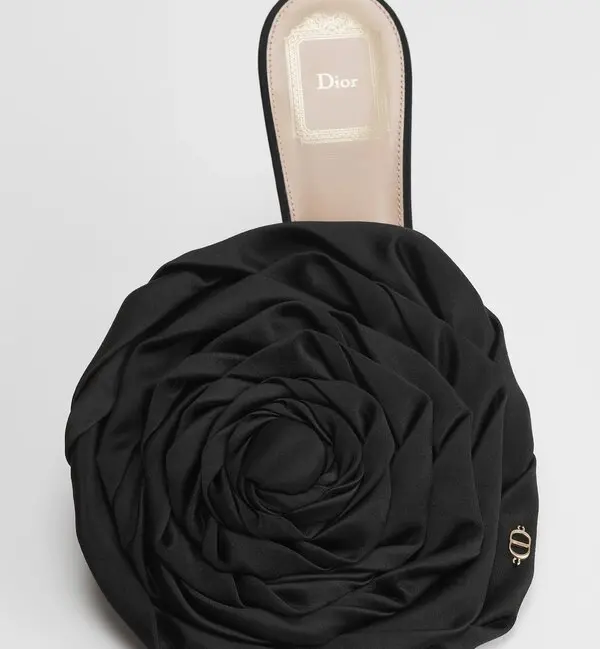 Dior Aurore Heeled Sandal With Floral Embellishment