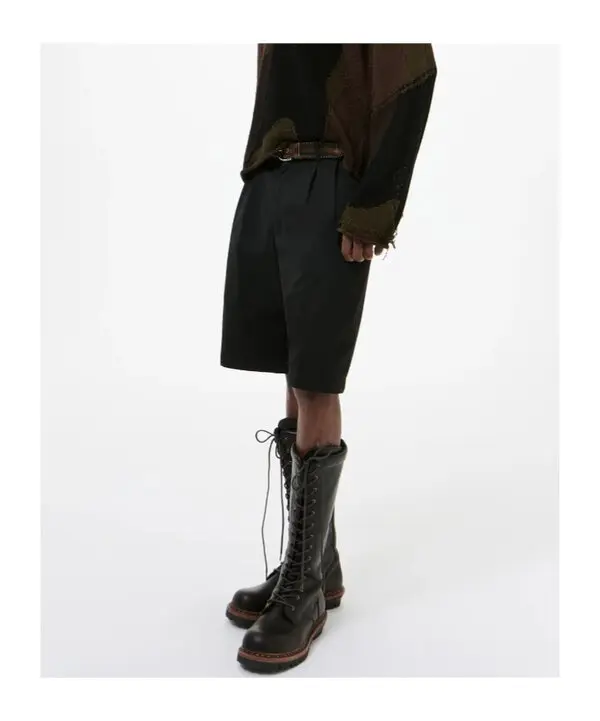 Our Legacy Ponte Pleated Bermuda Shorts