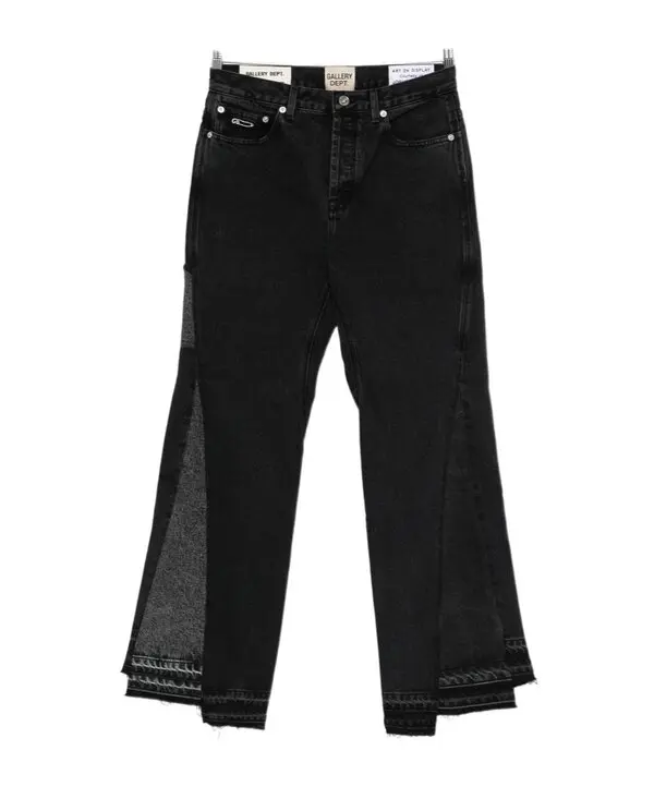 GALLERY DEPT. Twisted Wide Leg Jeans - Black