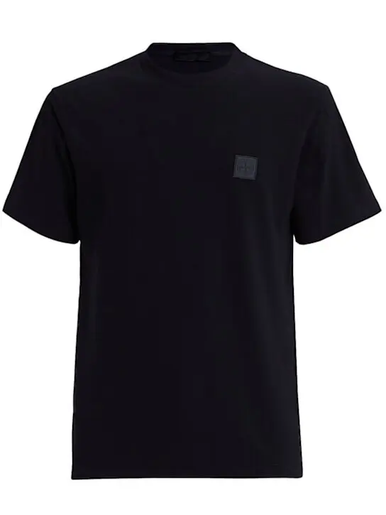 Stone Island S/s Crepe Cotton Jersey T-shirt - Black