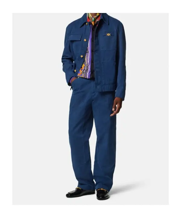 Versace Overdyed Carpenter Denim Jacket