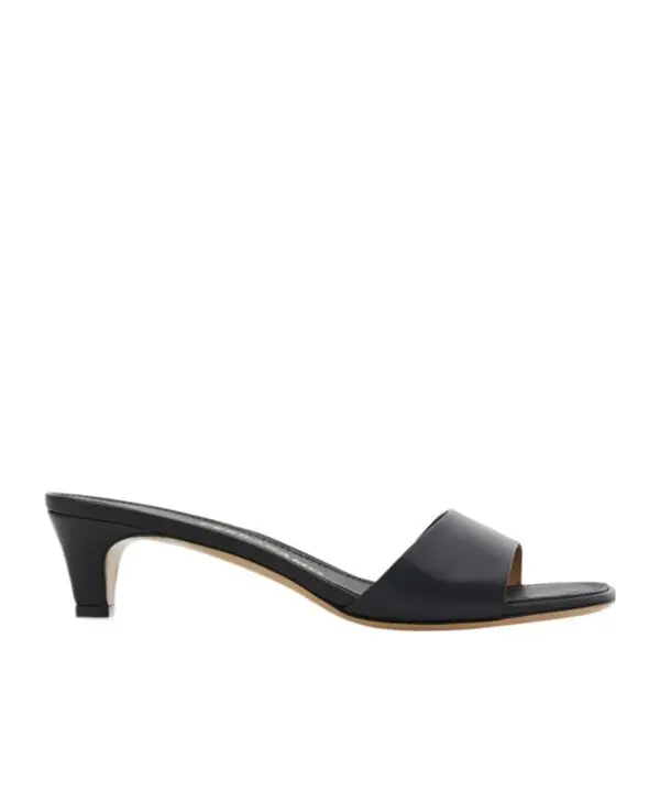 FERRAGAMO Low Heeled Mule - Black