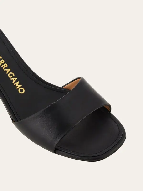 FERRAGAMO Low Heeled Mule - Black