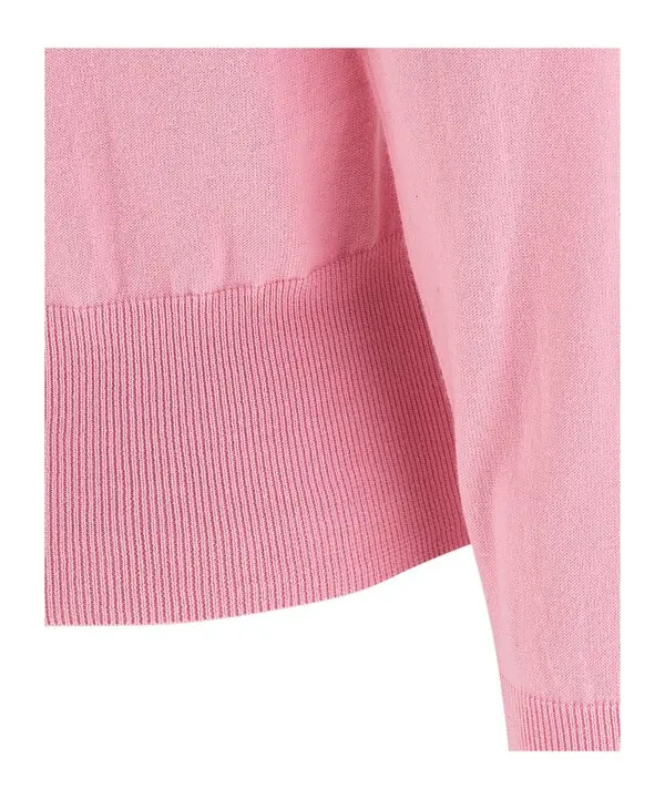 VIVIENNE WESTWOOD Logo Embroidered Knitted Cardigan - Pink