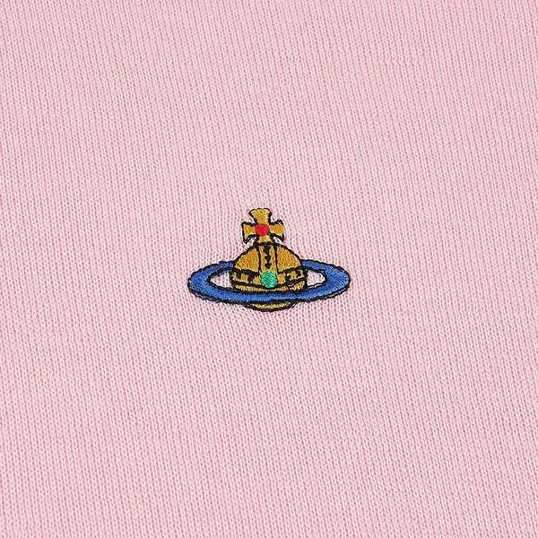 VIVIENNE WESTWOOD Logo Embroidered Knitted Cardigan - Pink