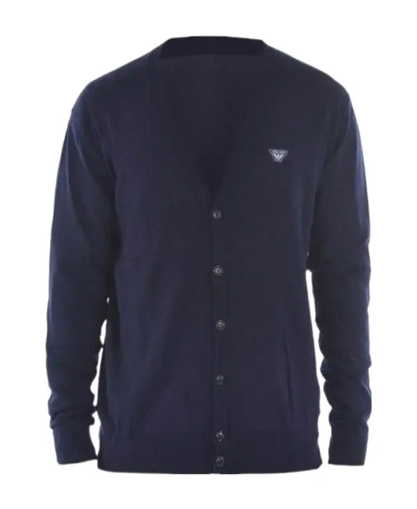 Emporio Armani V-neck Knitted Cardigan - Black