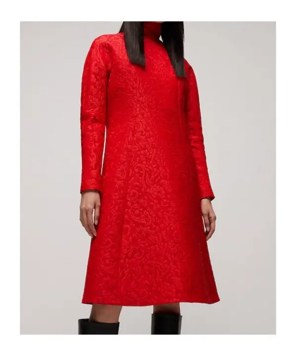 Gucci Floral Wool Brocade Dress