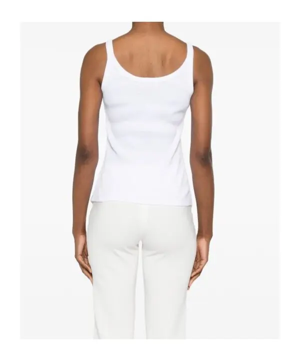 ERMANNO FIRENZE U-neck Vest With Decorative Shoulder Straps