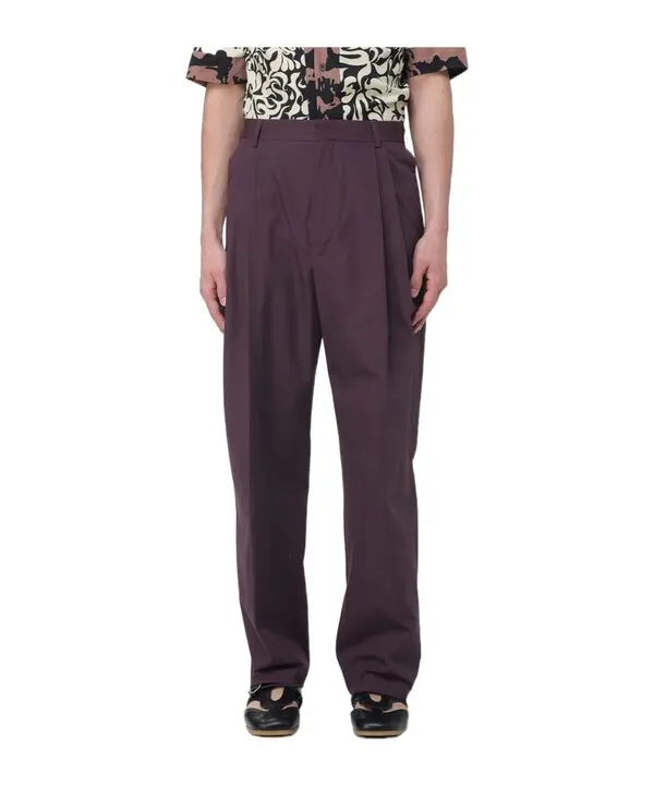 Dries Van Noten Pleated Trousers With Belt Loops - Black
