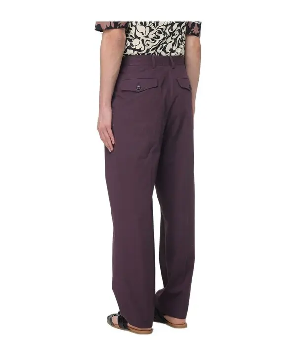 Dries Van Noten Pleated Trousers With Belt Loops - Black